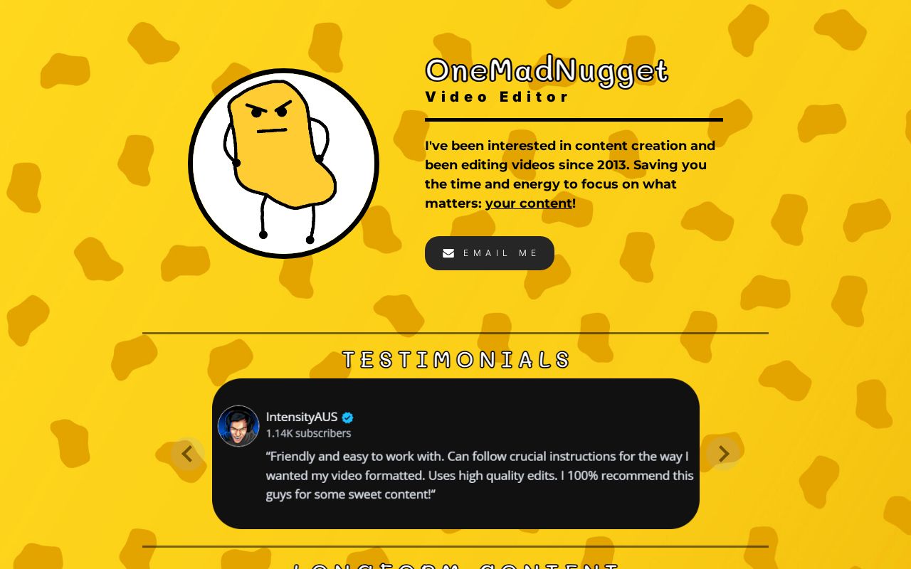 OneMadNugget's Video Editing Services